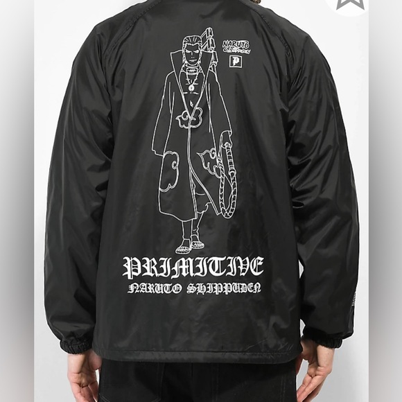 Primitive | Jackets & Coats | Primitive Naruto Shippudenhidan Black ...